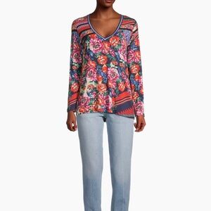 Johnny Was | Tops | Johnny Was The Janie Window Favorite Long Sleeve V ...